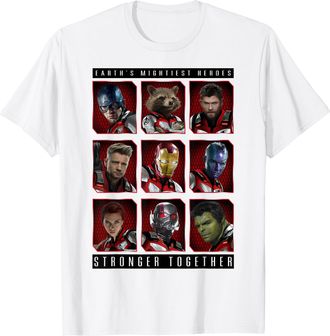 MARVEL Avengers Endgame Stack mit den m&auml;chtigsten Helden T-Shirt