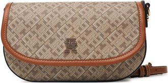 Tommy Hilfiger Handtasche Th Monoplay Saddle Bag AW0AW19172 Hellbeige