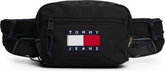 Tommy Jeans G&uuml;rteltasche TOMMY JEANS TJM ARCHIVE BUMBAG, Damen, Gr. B/H/T: 20cm x 14,5cm x 10cm, schwarz, Textil, Taschen G&uuml;rteltasche, Unisex Bauchtasche, Miniba