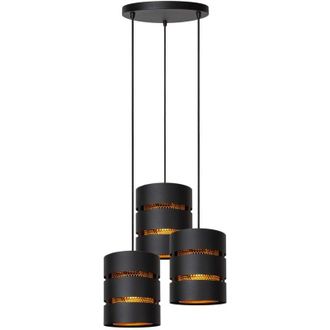 Lucide Lucide - rosas - Pendelleuchten - &oslash; 43 cm - 3xE27 - Schwarz