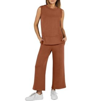 Generic Ensembles de v&ecirc;tements de d&eacute;tente pour femmes deux hauts d&eacute;contract&eacute;s &agrave; manches longues et pantalon long imprim&eacute; v&ecirc;tements de d&eacute;tente deux ensembles n