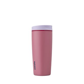 Owala SmoothSip Slider Isolierter Edelstahl-Kaffeebecher, Wiederverwendbarer Eiskaffeebecher, Hei&szlig;er Kaffee Reisebecher, BPA-frei 590 ml, Lila/Rosa (Crochet