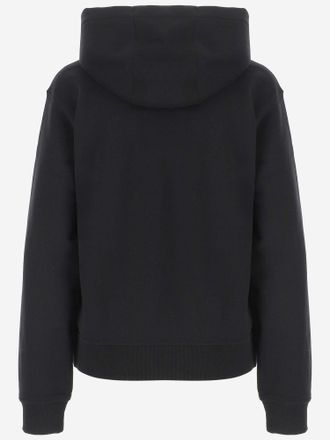 Burberry Womens Cotton Hoodie Black Top