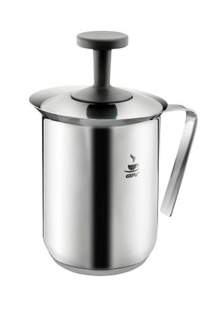 GEFU Milchsch&auml;umer, Schwarz, Edelstahl, Metall, Kunststoff, 800 ml, 19.5 cm, Kochen, K&uuml;chenhelfer, Sonstige K&uuml;chenhelfer
