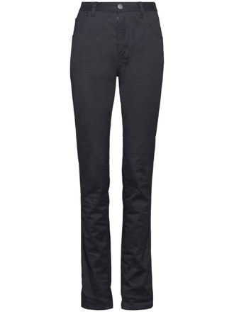 Maison Margiela Skinny-Jeans mit Invitation-Print - Schwarz