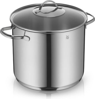WMF Provence Plus Gem&uuml;se- Suppentopf Induktion 24cm, Glasdeckel, Kochtopf gro&szlig; 8,8l, Cromargan Edelstahl poliert, gro&szlig;er Topf unbeschichtet, backofengeeig