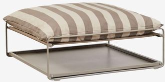 Sklum Amaro Gartenpouf, umwandelbar in einen Beistelltisch Braun Tapioca - Braun Mokka - Sklum