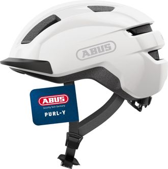 ABUS Fahrradhelm PURL-Y - geeignet f&uuml;r E-Bike und S-Pedelec - stylisher NTA-Schutzhelm f&uuml;r Erwachsene und Jugendliche - Wei&szlig;, Gr&ouml;&szlig;e S