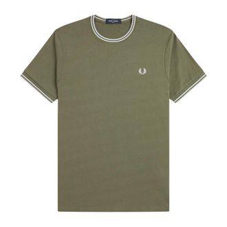 Fred Perry Twin Tipped T-shirt - - Tops - Herren - Gr&uuml;n - XL