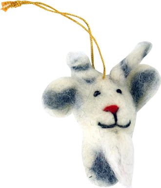 Guru Shop Filz Anh&auml;nger, Baumbehang - Ziegenbock, Wolle, 7x4x3 cm