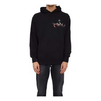 Philipp Plein Schwarzer Kapuzenpullover - - Sweatshirts & Hoodies - Herren - Schwarzk - M