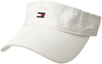 Tommy Hilfiger Herren Dad Hat Flag Solid Cotton Visor Baseball Cap, Wei&szlig; (Classic White), Einheitsgr&ouml;&szlig;e