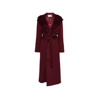 Pennyblack Mantel aus Filz mit G&uuml;rtel - - Coats - Damen - Rot - S