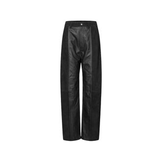 Rotate Wide Straight Pants - - Trousers - Damen - Schwarzk - XS