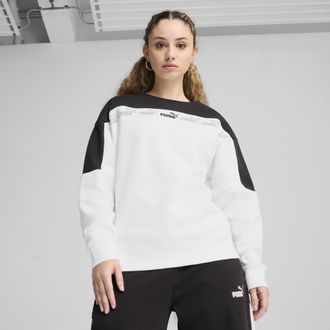 Puma Pull ras du cou Around The Block Femme, V&ecirc;tements, Blanc, XXL