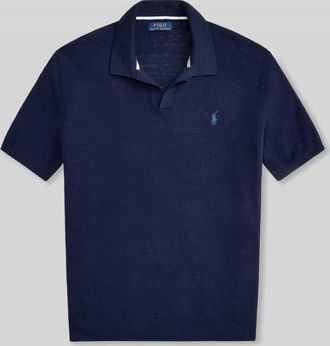 Polo Ralph Lauren Regular Fit Poloshirt aus Baumwoll-Leinen-Mix