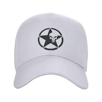 Generic Casquette de baseball tendance en m&eacute;tal lourd groupe de rock musical casquette de baseball unisexe r&eacute;glable unisexe squelette cr&acirc;ne papa chapeau d&eacute;t&eacute; 