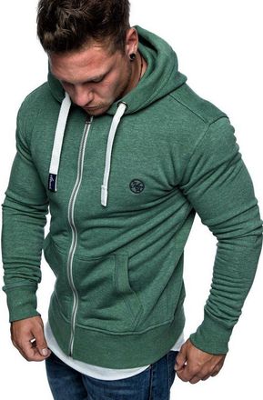Amaci & Sons Kapuzenpullover TALLAHASSEE Herren Zipper Hoodie Herren Basic Kontrast Sweatjacke Pullover Hoodie Sweatshirt