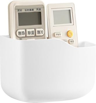 Generico Wandhalterung f&uuml;r Fernbedienung, selbstklebende Box f&uuml;r Fernbedienung, Organizer mit verstellbarer Trennwand, f&uuml;r Wand, Nachttisch, Schlafzimmer, Wohn