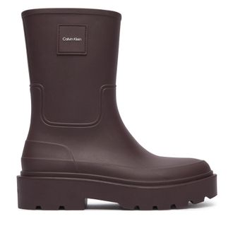 Calvin Klein Gummistiefel Calvin Klein Rainboot Rubber HW0HW03179 Dunkelbraun