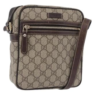 Gucci Sac bandouli&egrave;re en toile GG Pre-owned - Femme - Pre-owned - Brun - Taille: ONE Size