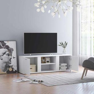 vidaXL TV-Schrank Wei&szlig; 120x34x37 cm Holzwerkstoff - Vidaxl