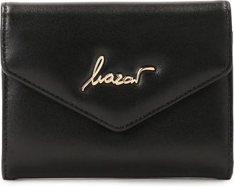 Kazar Femme, Accessoires, Noir, Taille: ONE Size Portefeuille compact en cuir avec rabat &agrave; bouton-pression