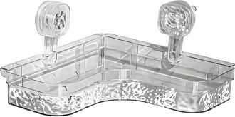 Generic Eck-Dusch-Organizer | Eckregal für den Innenbereich der Dusche | Modernes Wandregal, platzsparend, Tablett, ohne Rost, für Shampoo, Spülung, Seife, Ko