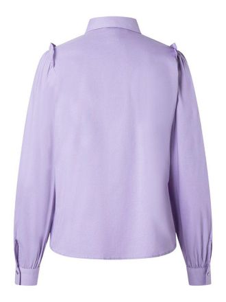 More & More Langarmbluse verspielte Bluse, Puff&auml;rmel mit R&uuml;sche