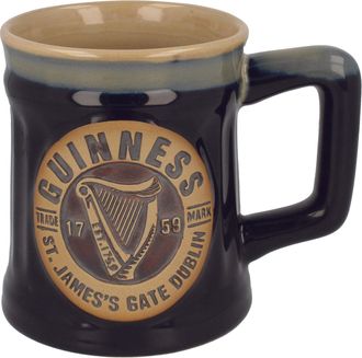 Guinness Shamrock Gift Company Label Pottery Tasse