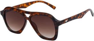 Generic Lunettes de soleil vintage à grand cadre pour femmes pour hommes de luxe, punk, tendance, populaires UV400, Thé léopard, Taille unique