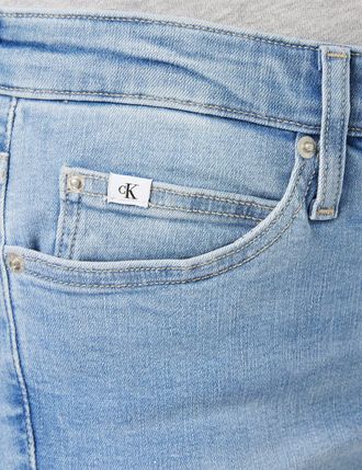 Calvin Klein Jeans Calvin Klein Damen Jeans Hose Mid Rise Skinny Fit, Blau (Denim Light), 28W/30L