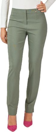 Robell Style Marie - Stoffhose Damen high Waist - Damenhose Power Stretch - Bengaline Stoff Hose mit Schlitz am Saum - Bitte eine Gr&ouml;&szlig;e Kleiner bestellen - S