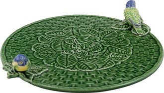 Bordallo Pinheiro Plateau de fromages aux fraises avec oiseaux 65011879