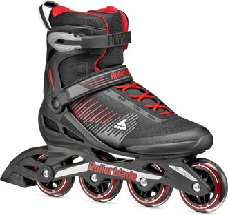 Rollerblade ZETRABLADE, Inline Skates für Männer, Fitness Inliner, Schwarz/Rot, 40.5/41