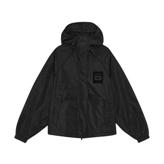 Ganni Femme, Vestes, Noir, Taille: 36 FR Veste en nylon