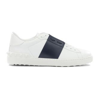 Valentino Garavani Homme, Chaussures, Blanc, Taille: 39 EU Open Leather Baskets