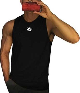 Onsoyours Débardeur Homme de Sport Séchage Rapide Respirant Ample Eté Gilet Musculation Débardeur sans Manche Maillot de Corps Tank Top Stretch Fitness Gym A No