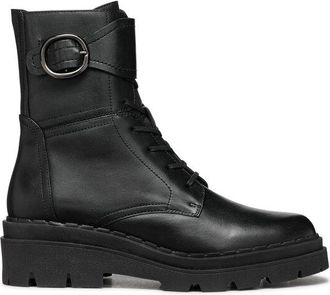 Geox Schnürschuhe D Felleny D46XEB 00043 C9999 Schwarz