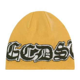 GCDS Gcds - Gothic Beanie - Femme - Accessoires - Jaune - Taille: ONE Size