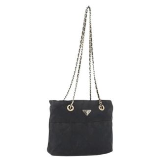Prada Sac bandouli&egrave;re vintage en nylon Pre-owned - Femme - Pre-owned - Noir - Taille: ONE Size