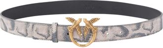 Pinko Pinko, Femme, Accessoires, Multicolore, Taille: M Love Birds Leather Belt