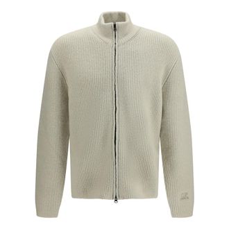 C.P. Company Cardigan aus gefilztem Boucl&eacute;-Garn - - Knitwear - Herren - Grau - L