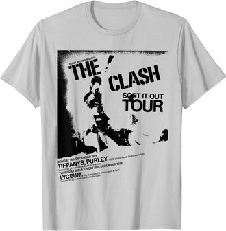 The Clash Grau, Unisex T-Shirt, Kurzarm, S, Klassisch, Musik, Erwachsene, Fans