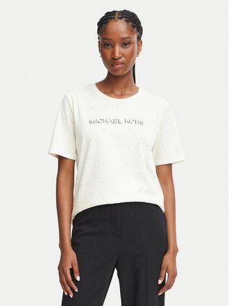 Michael Kors T-Shirt MT6524Y97J Creme Regular Fit