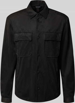 Antony Morato Regular Fit Hemdjacke in Leder-Optik Modell Dakar
