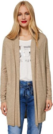 Street One Damen A253469 Longcardigan, Buff Sand Melange, 38