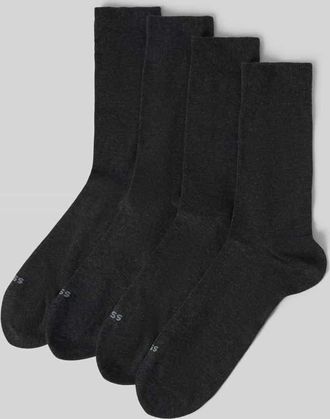 HUGO BOSS Socken mit Feinripp im 4er-Pack