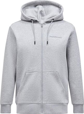 Peak Performance Sweatjacke mit Label-Schriftzug und Kapuze in