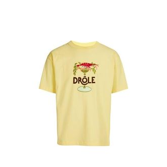Dr&ocirc;le de Monsieur T-shirt brod&eacute; &agrave; col rond en coton